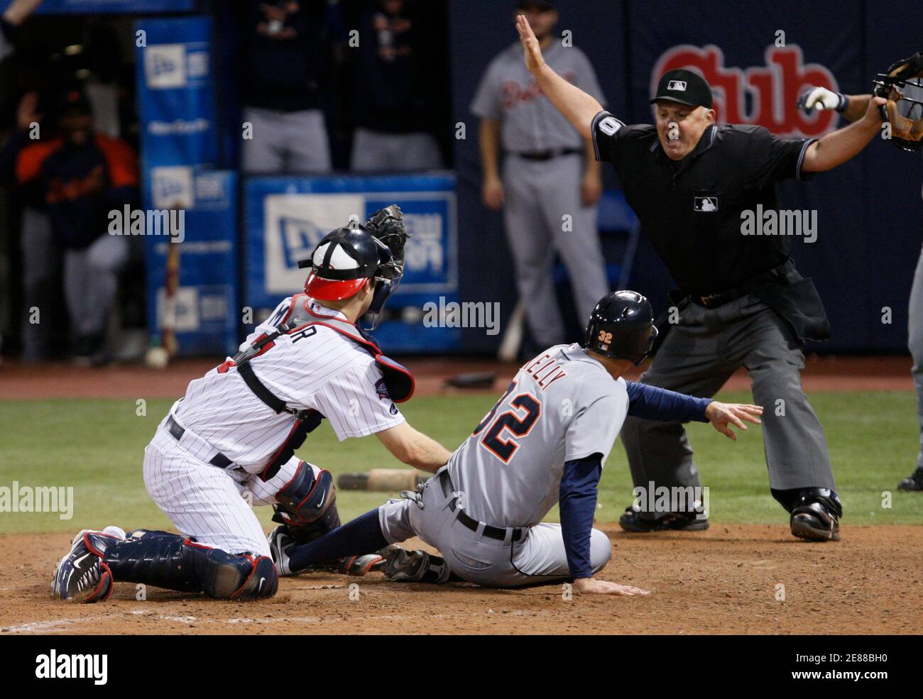 Baseball home plate umpire signals High Resolution Stock Photography ...