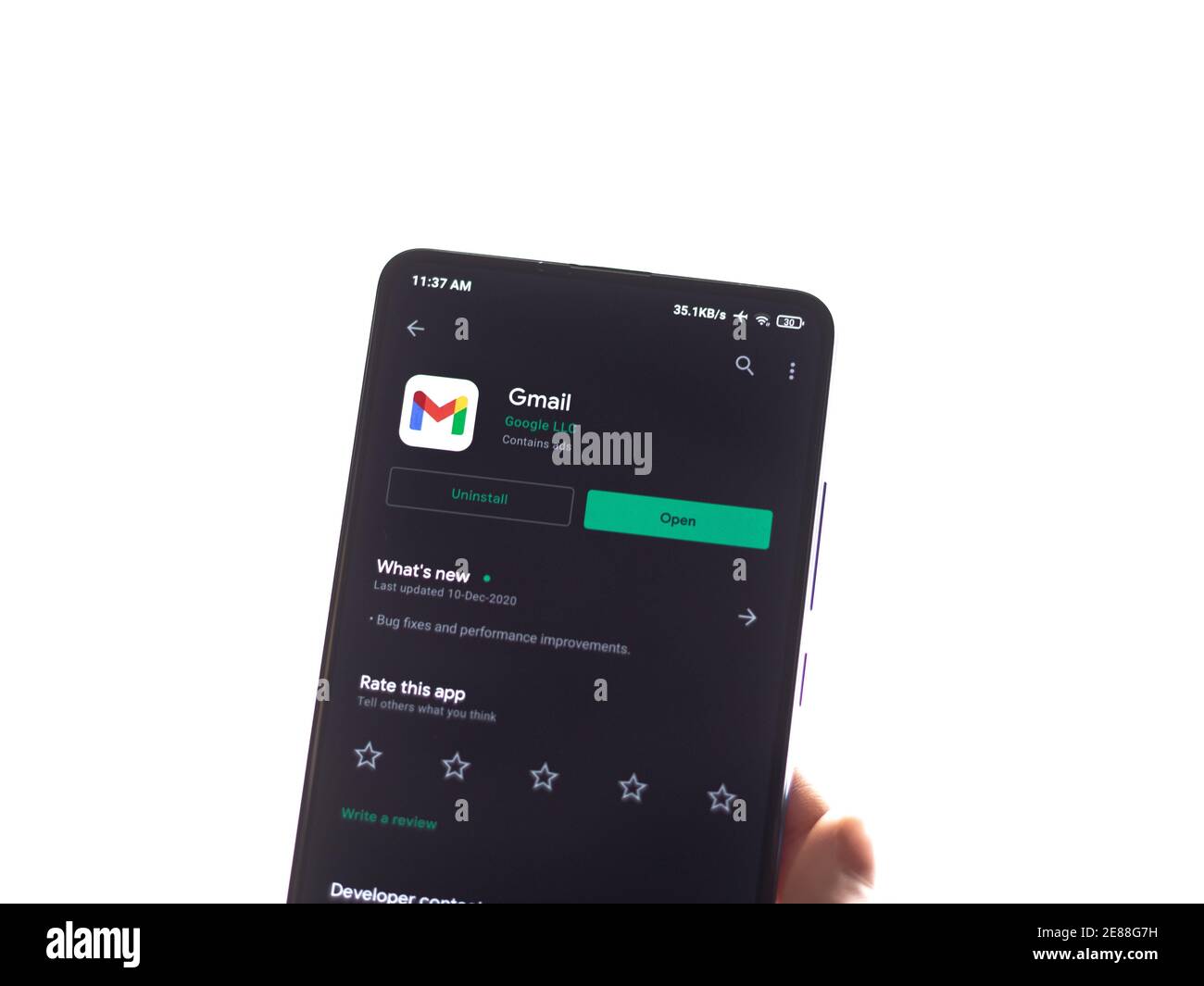 Assam, india - January 31, 2021 : Gmail logo on phone screen stock ...