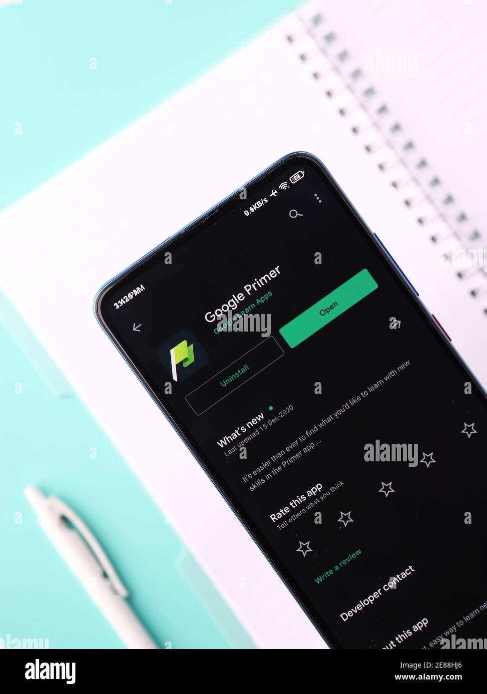 Assam, india - January 31, 2021 : Google Primer logo on phone screen ...