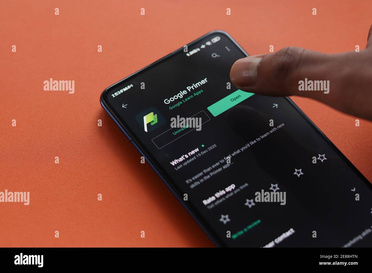 Assam, india - January 31, 2021 : Google Primer logo on phone screen ...