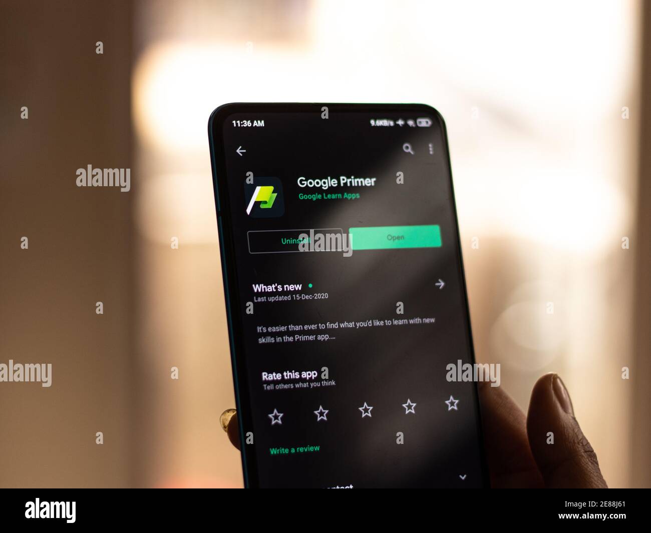 Assam, india - January 31, 2021 : Google Primer logo on phone screen ...