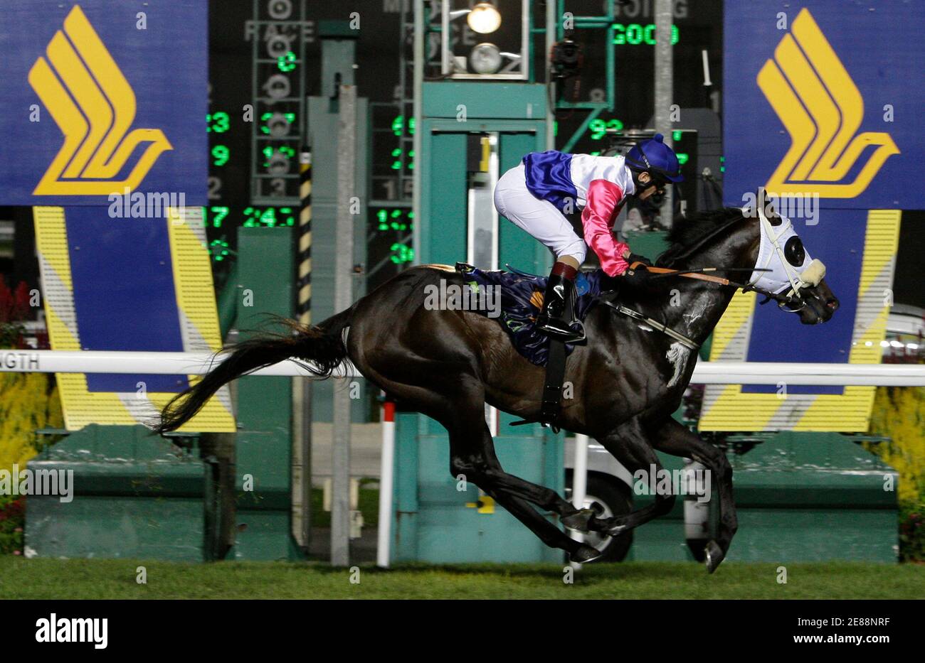 Singapore turf club racecourse hi-res stock photography and images - Alamy