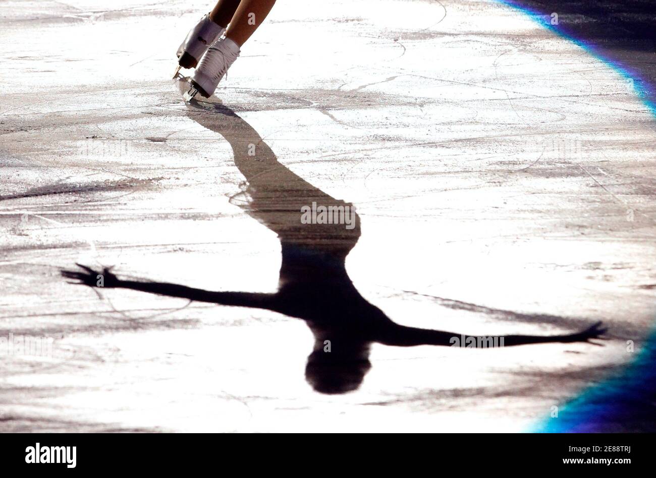 Woman ice skating shadow High Resolution Stock Photography and Images ...