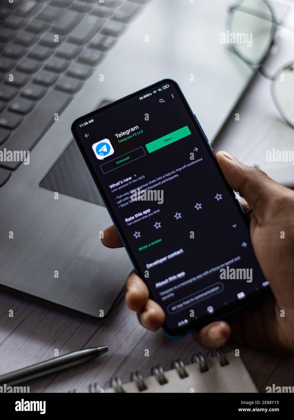 Telegram stock hi-res stock photography and images - Alamy