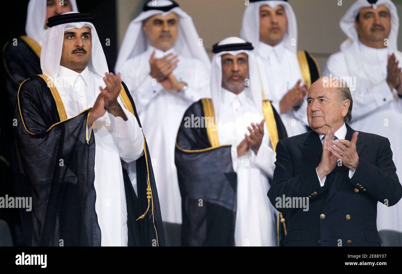 Qatari royals hi-res stock photography and images - Alamy