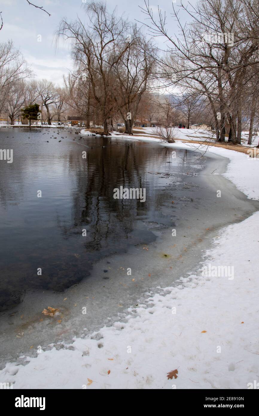 A January storm dropped a blanket of snow over the town of Bishop in ...