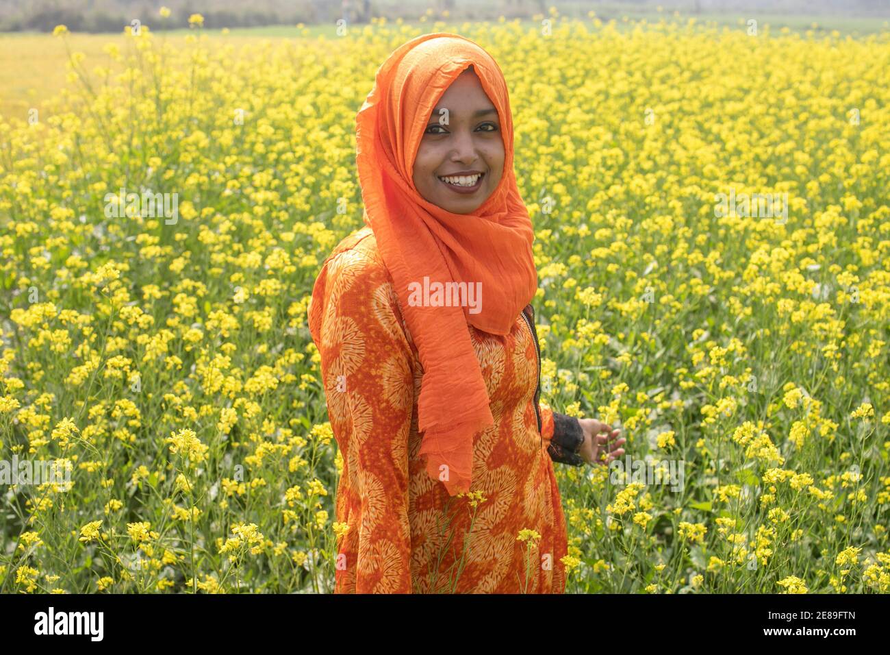 Dhaka, Bangladesh. 29th Jan, 2021. A woman poses for a photo in a ...