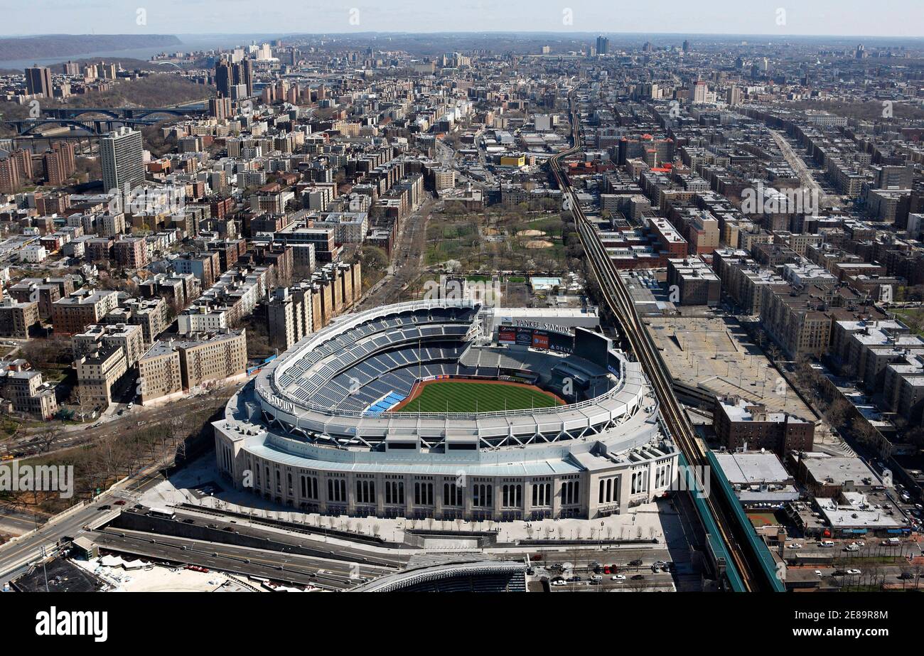 Yankee stadium aerial hi-res stock photography and images - Alamy