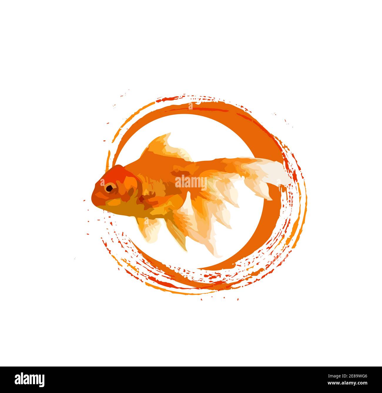 koi golden fish illustration Stock Vector Image & Art - Alamy