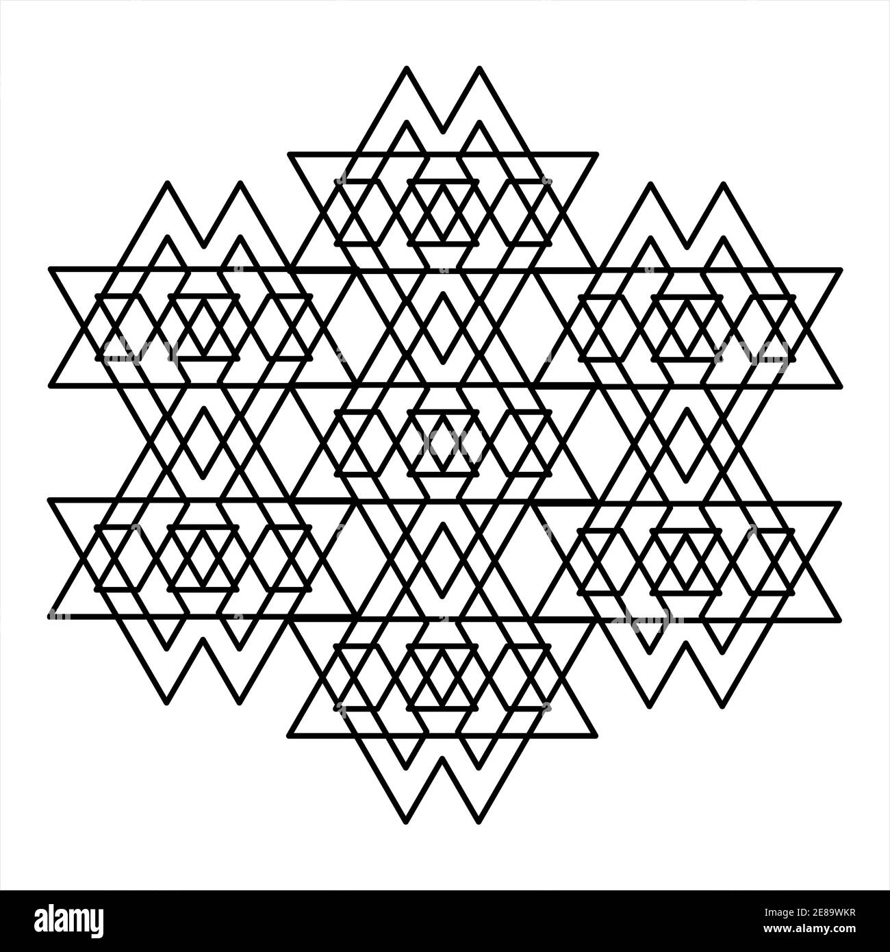 artistic triangle shape background pattern and wallpaper illustration ...