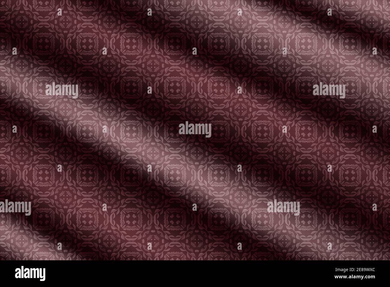 Floral seamless patterns.Red silk background textile ornaments.Plant ...