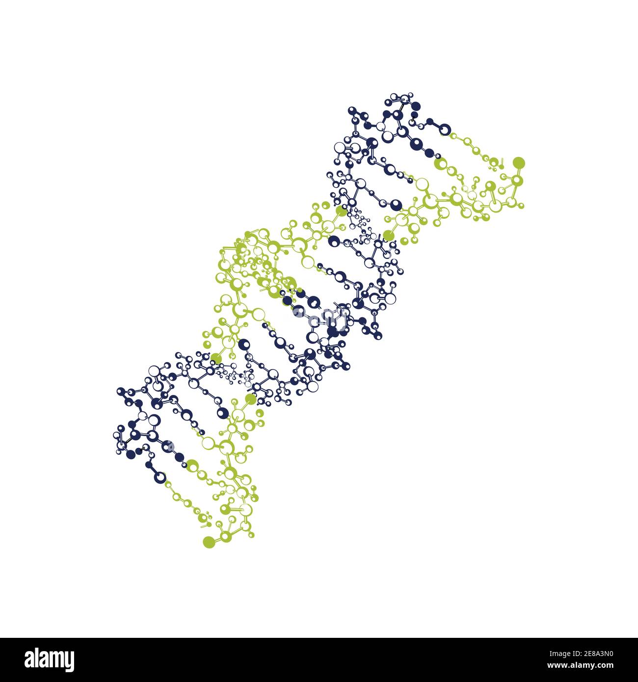 3d digital dna structure helix Cut Out Stock Images & Pictures - Alamy