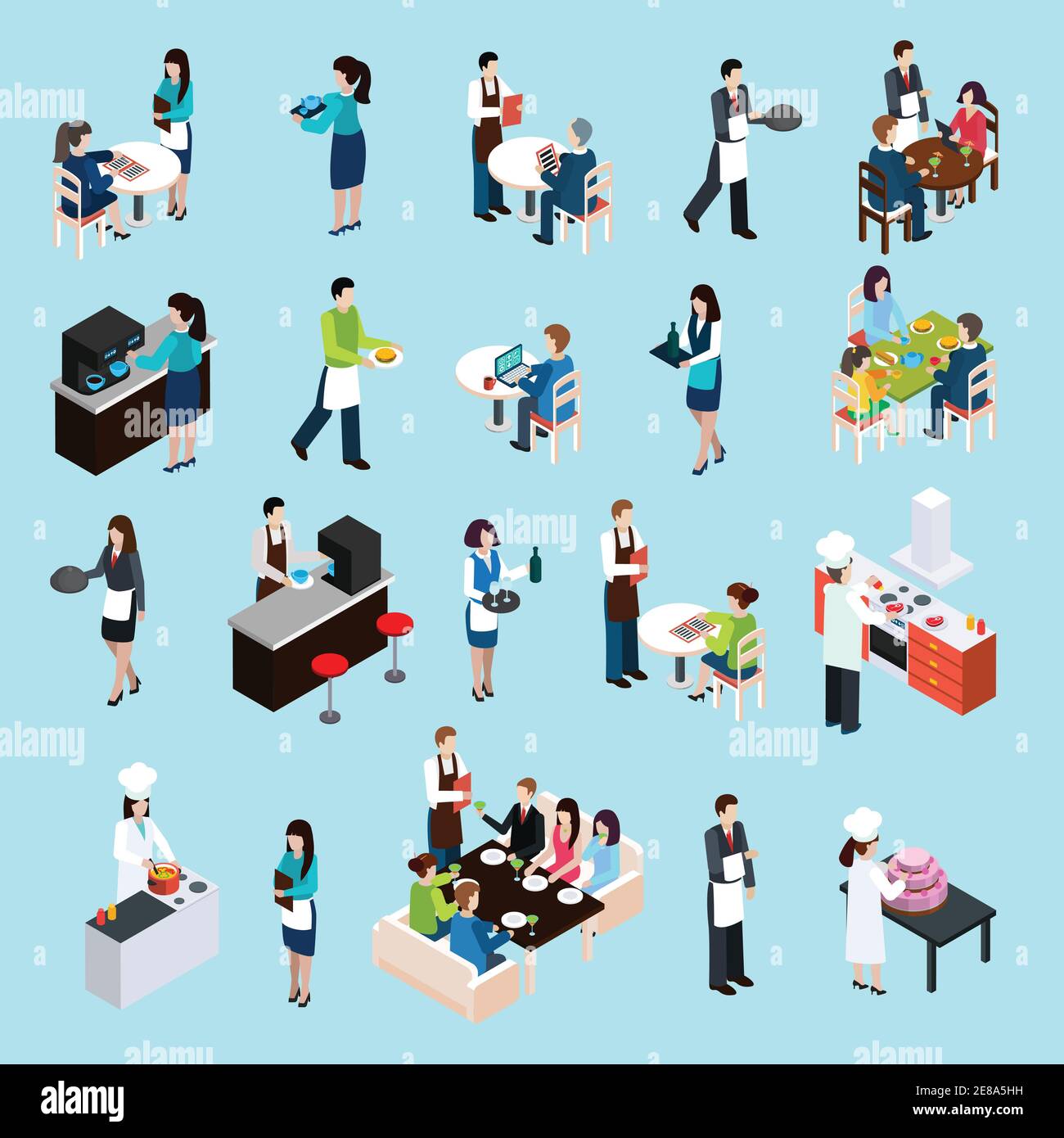 Attending visitors Stock Vector Images - Alamy