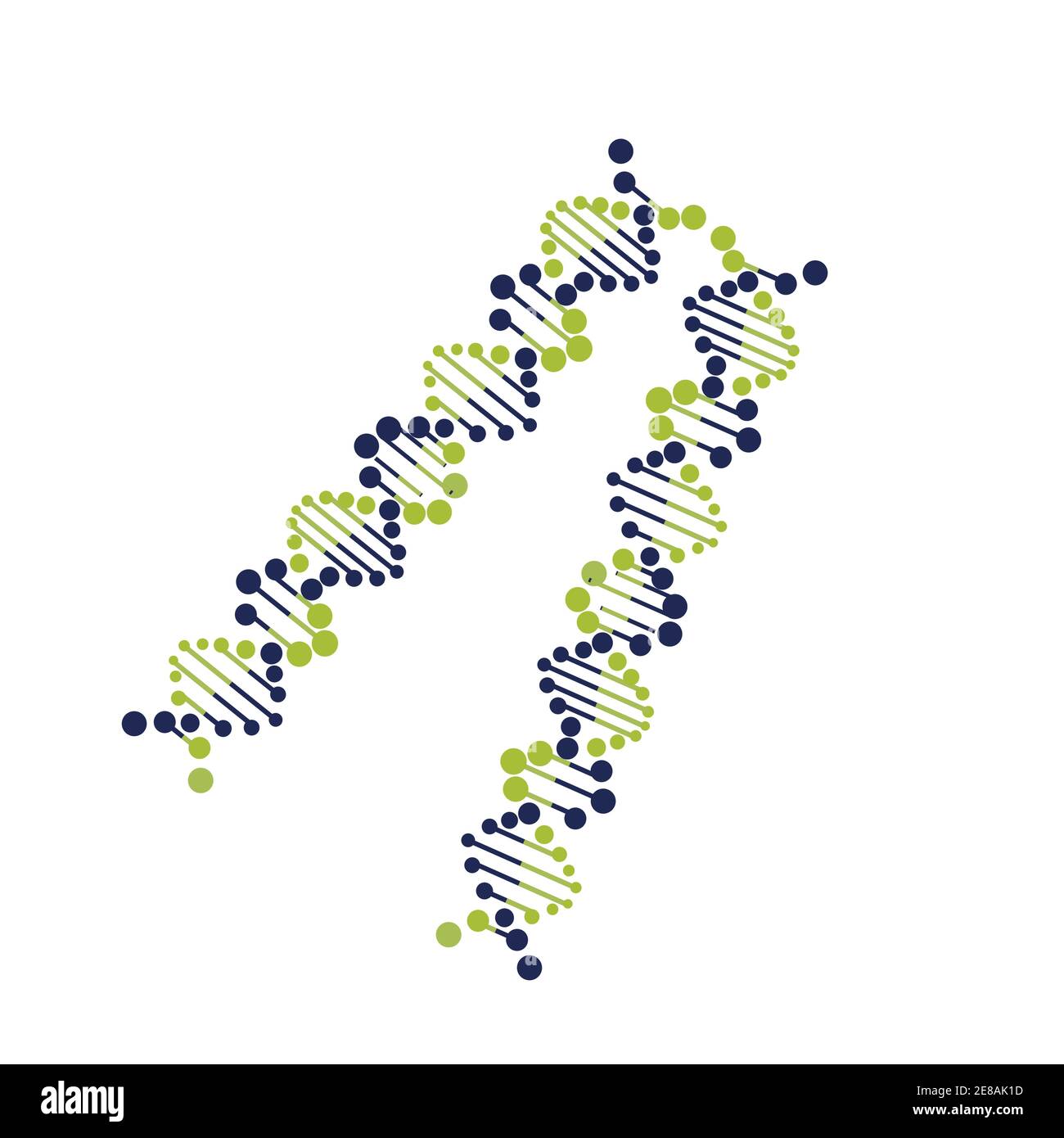 3d digital dna structure helix Cut Out Stock Images & Pictures - Alamy