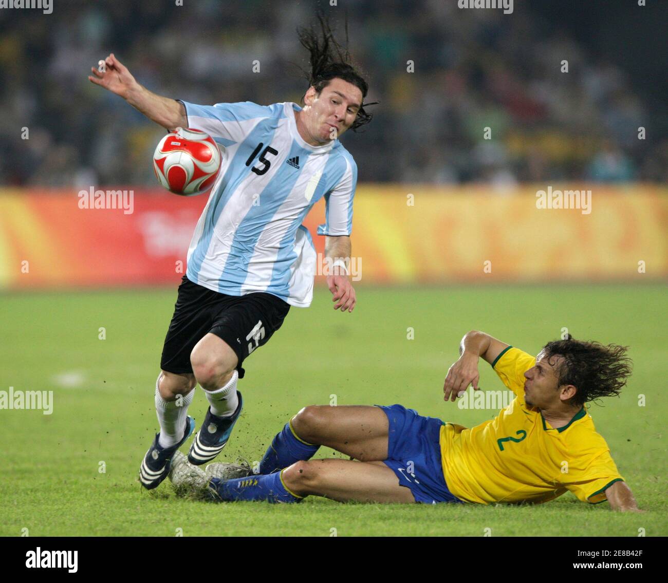 Lionel messi 2008 olympic soccer hi-res stock photography and images ...