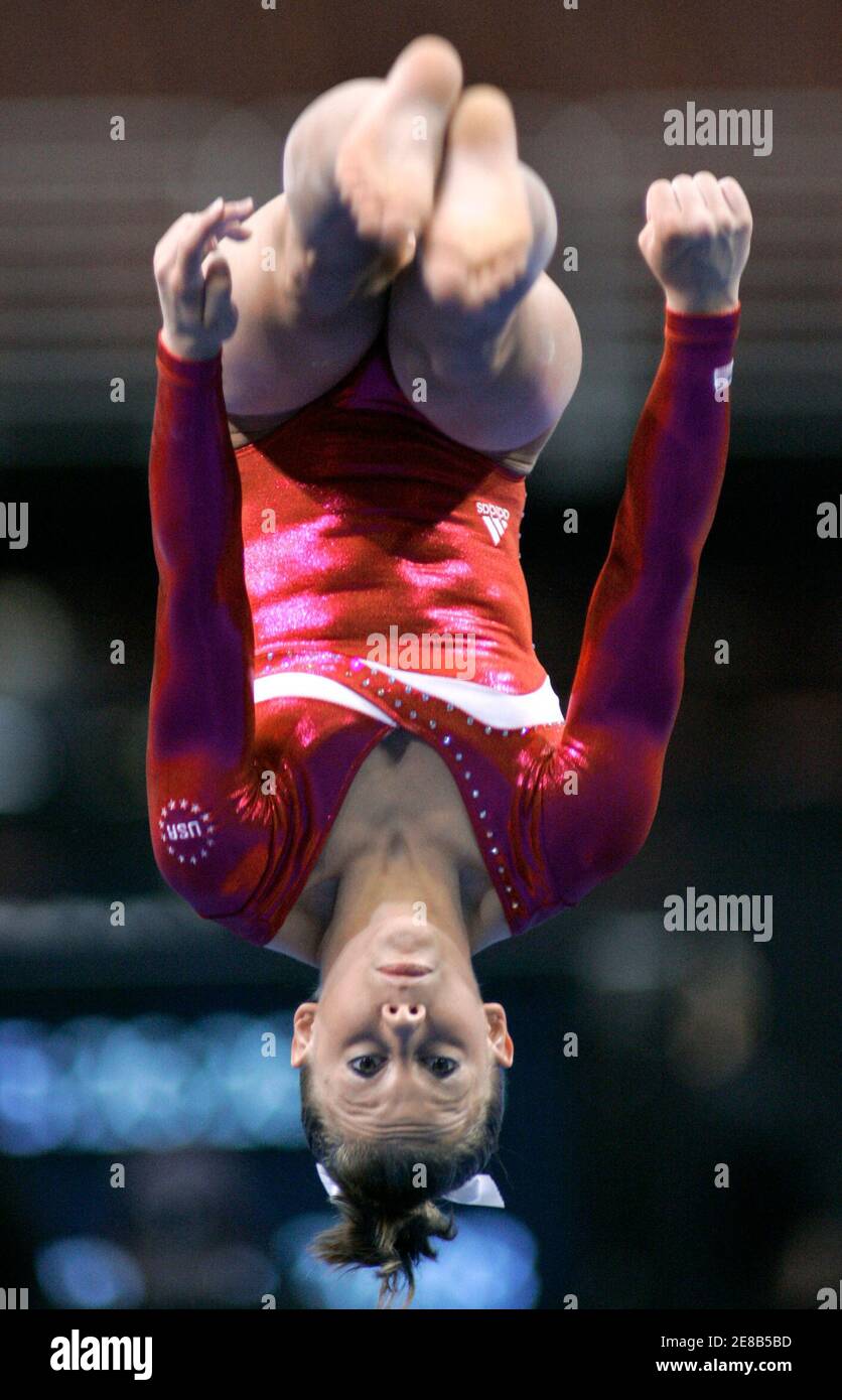 Olympic gymnast flip hi-res stock photography and images - Alamy