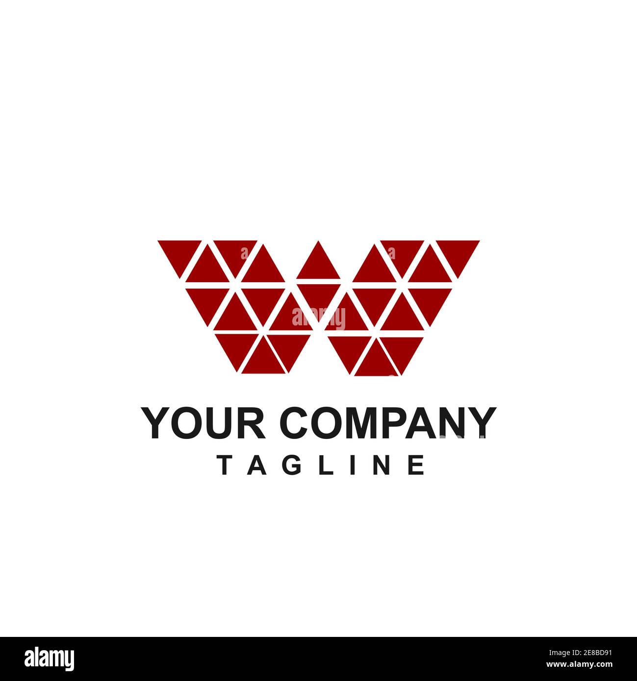 W mountain logo Stock Vector Images - Alamy