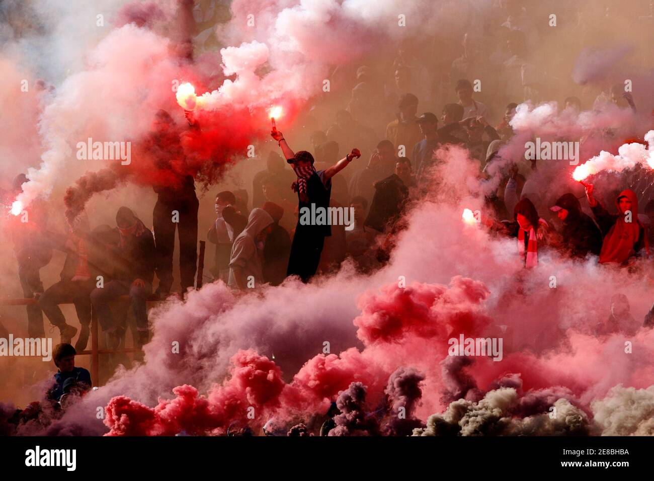 Football hooligan flare hi-res stock photography and images - Alamy