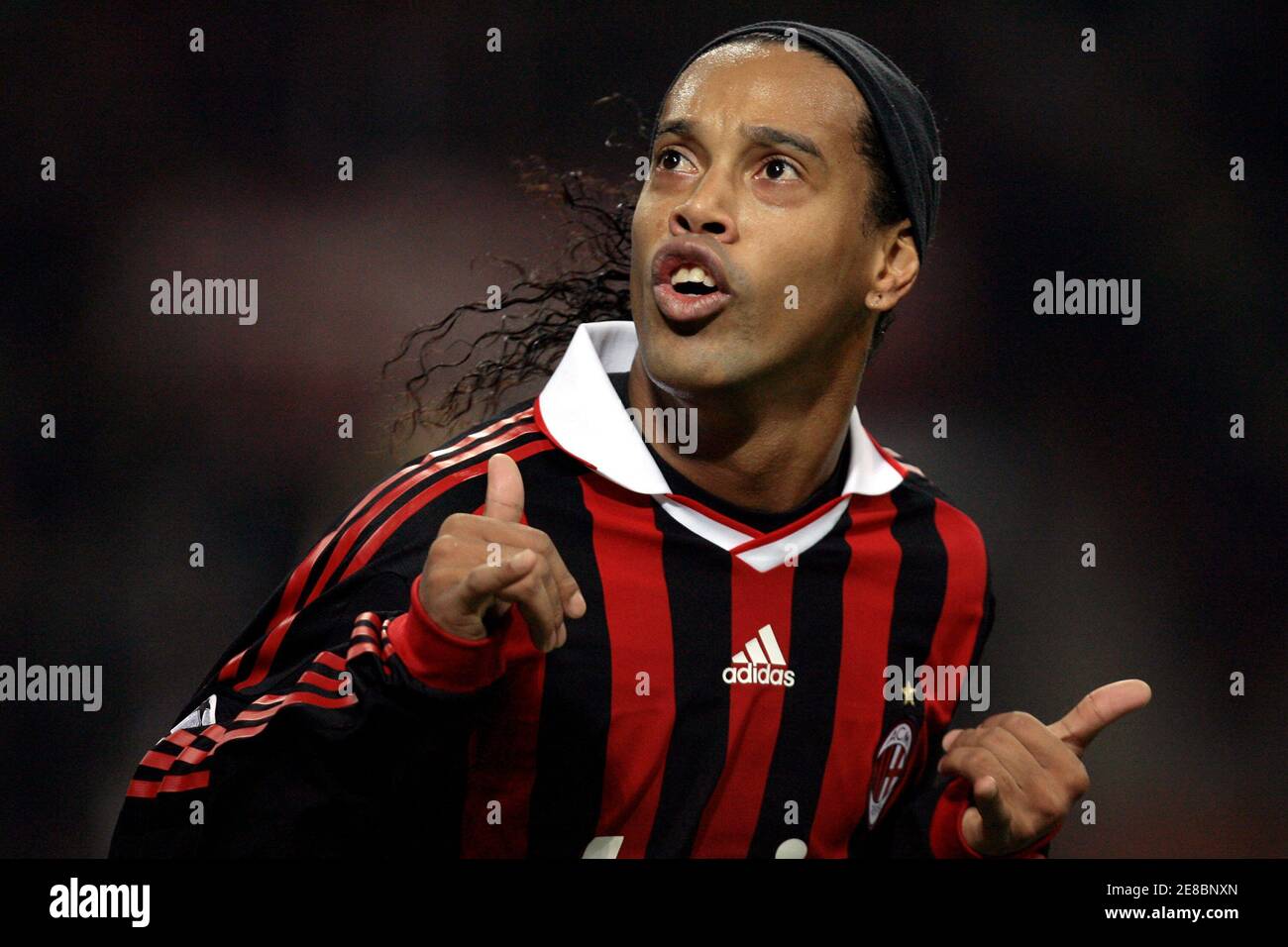 Ronaldinho ac milan celebrates after High Resolution Stock Photography ...