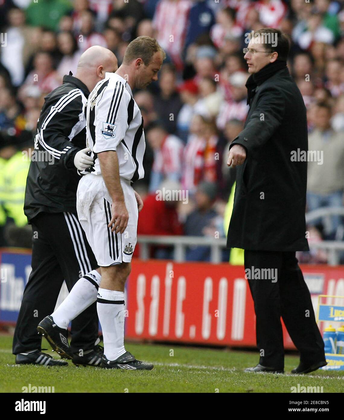 Newcastle united manager alan shearer looks on hi-res stock photography ...