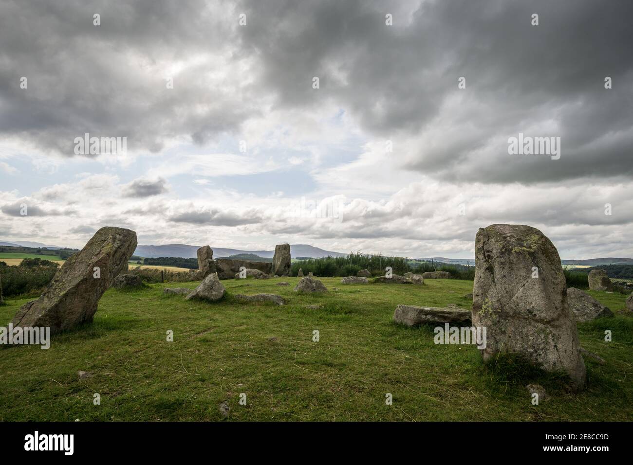 Tomnaverie Recumbent Stone Circle, a Bronze Age historic ancient ...