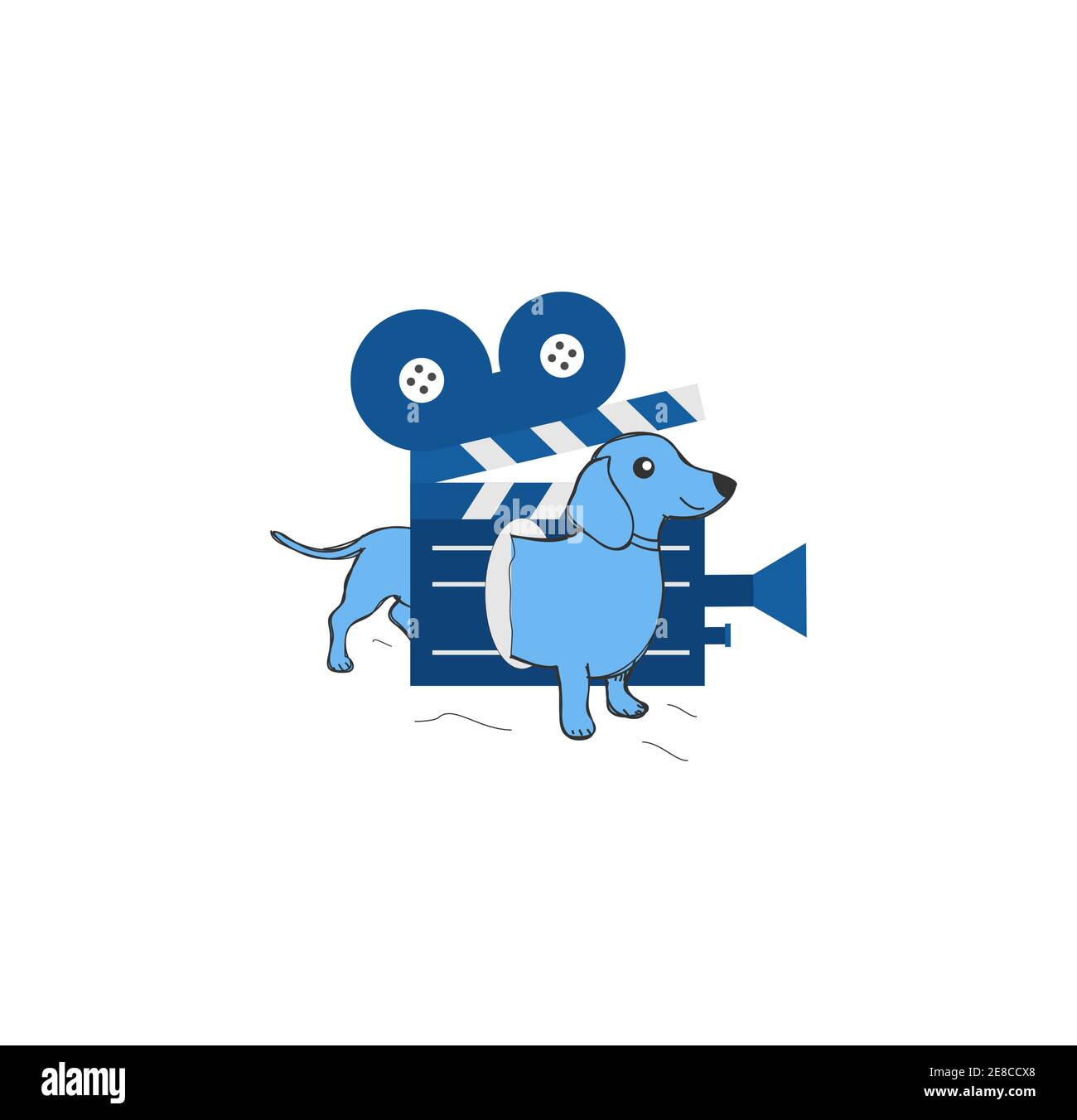 German movie camera Stock Vector Images - Alamy