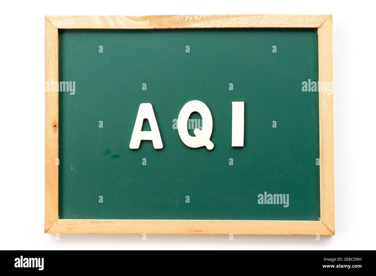 Alphabet letter in word AQI (Abbreviation of air quality index) in ...
