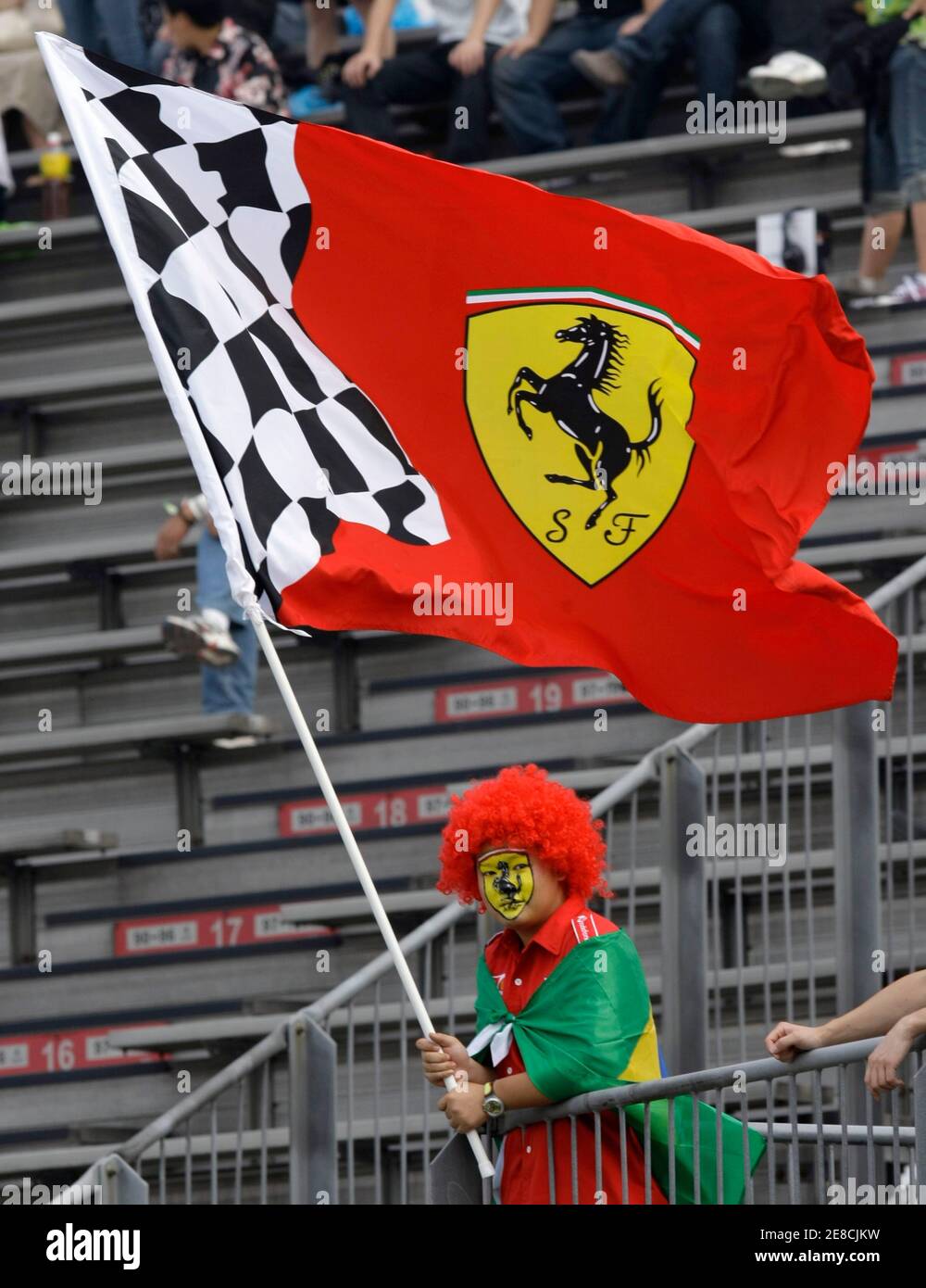 Ferrari fan flag hi-res stock photography and images - Alamy