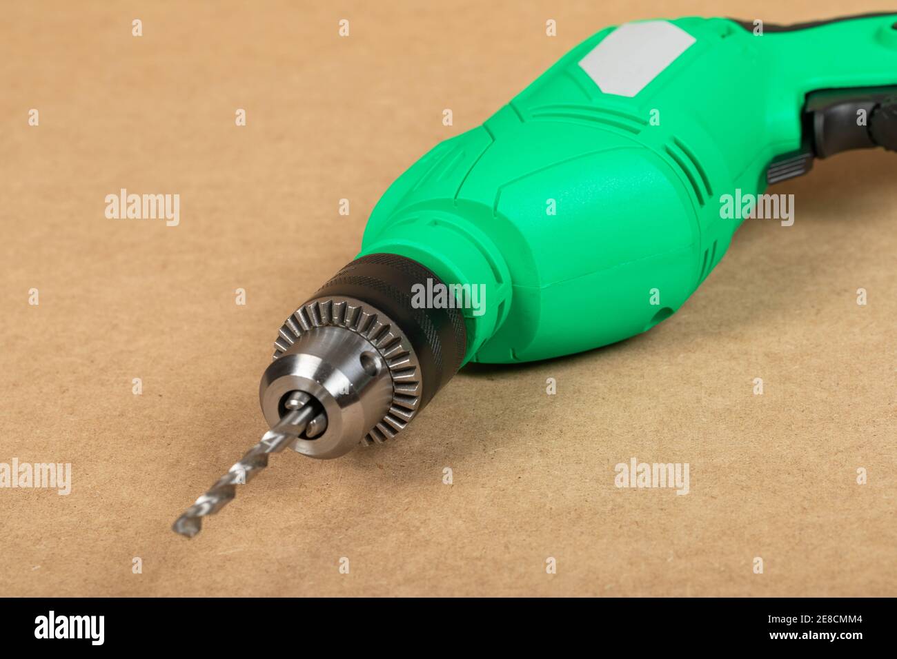 Picture of a brand new green electric drill Stock Photo - Alamy