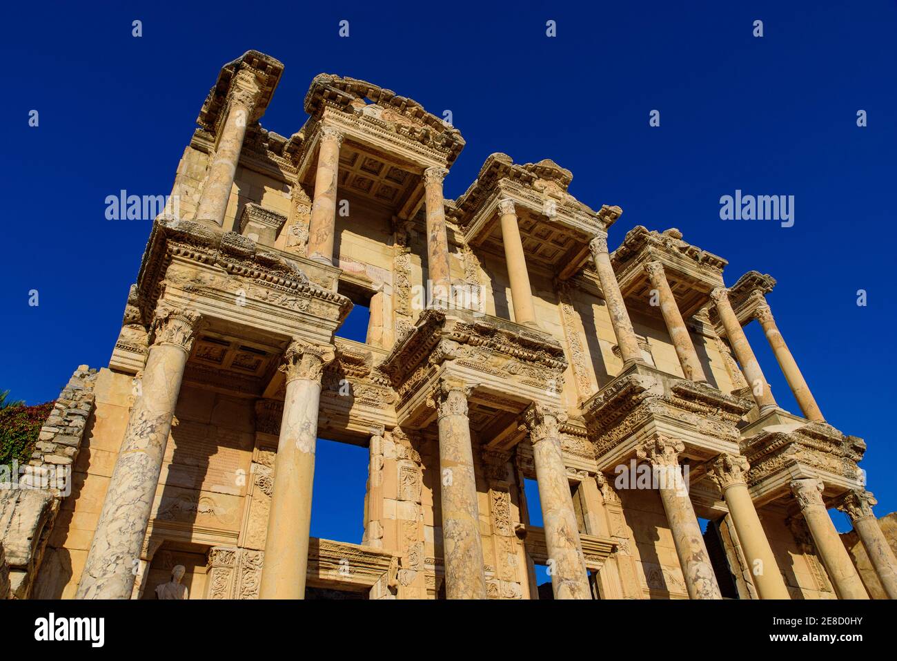 Library of Celsus, an ancient Roman building in Ephesus Archaeological ...