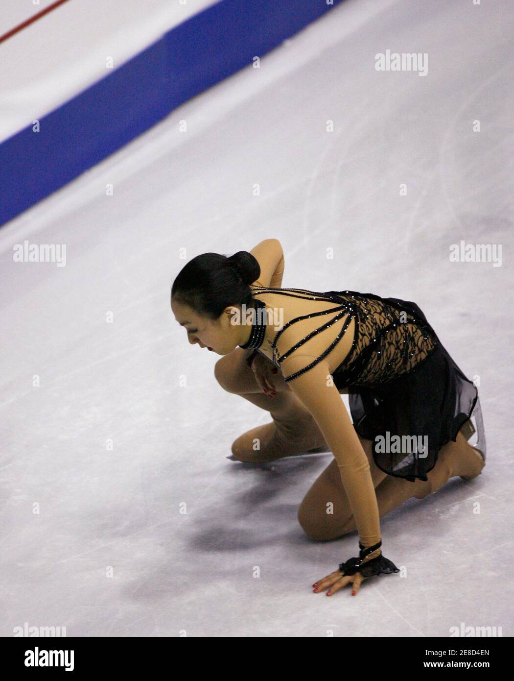 Japans mao asada in the ladies free skating hi-res stock photography ...