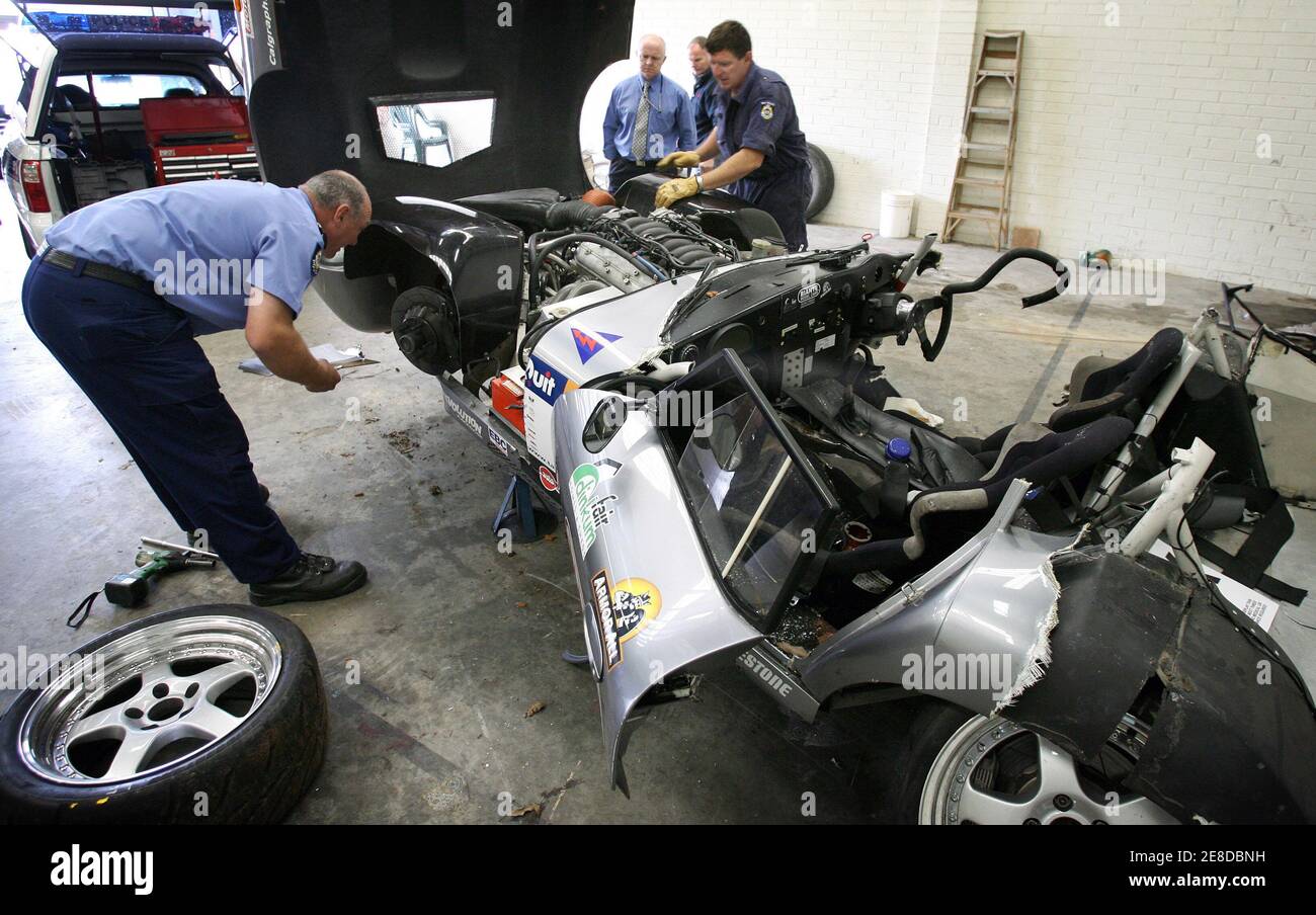 When he crashed into a tree in a race hi-res stock photography and ...