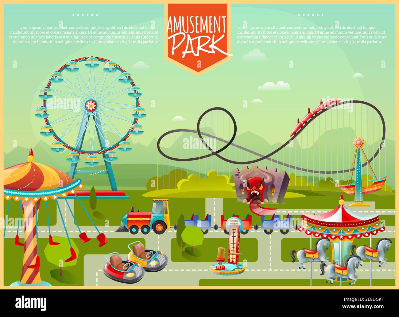 Giant slides Stock Vector Images - Alamy