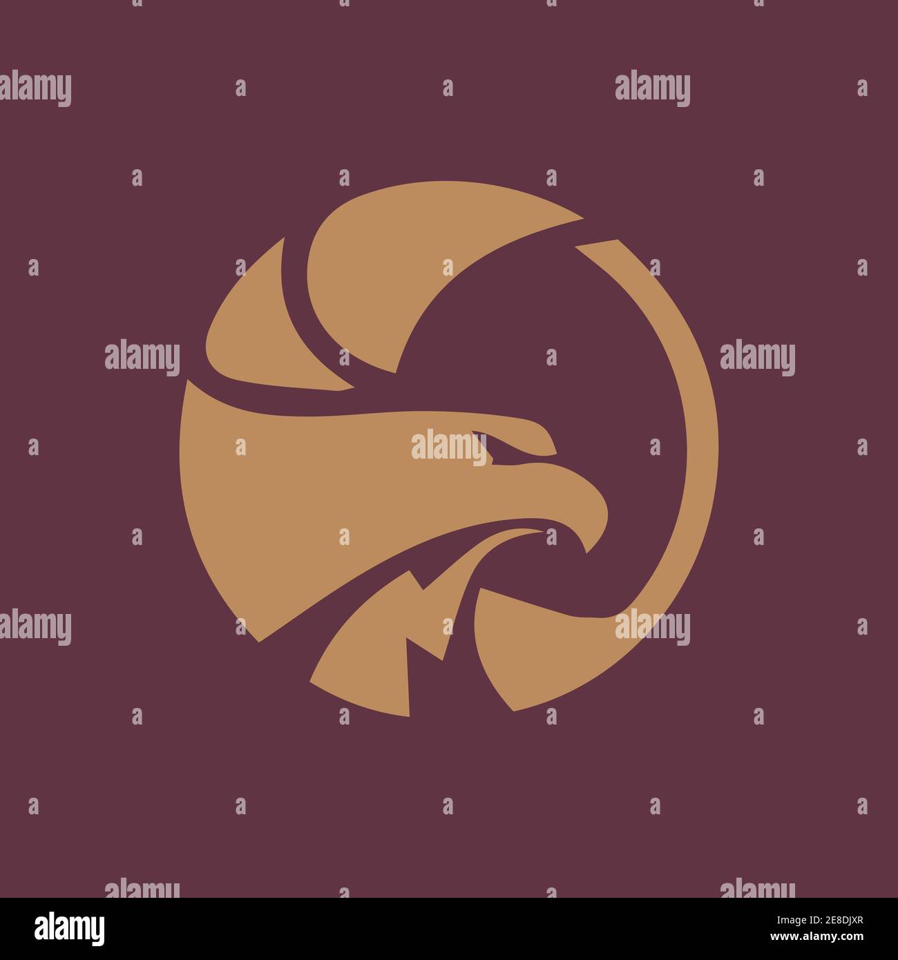 Hawk eagle logo vector and design Stock Vector Image & Art - Alamy