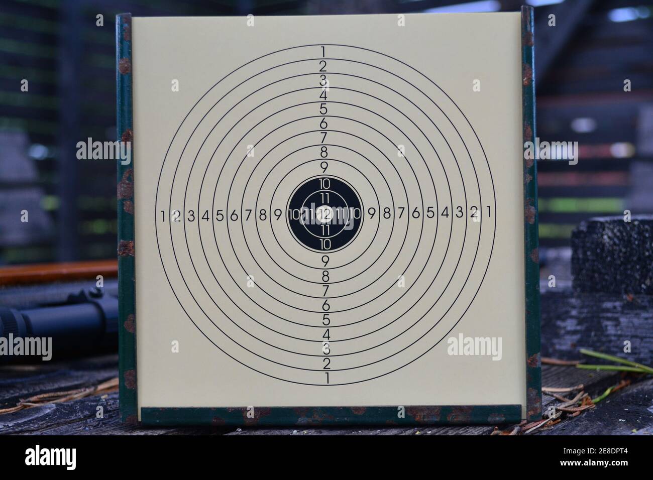 A selective focus shot of airgun shooting target Stock Photo - Alamy