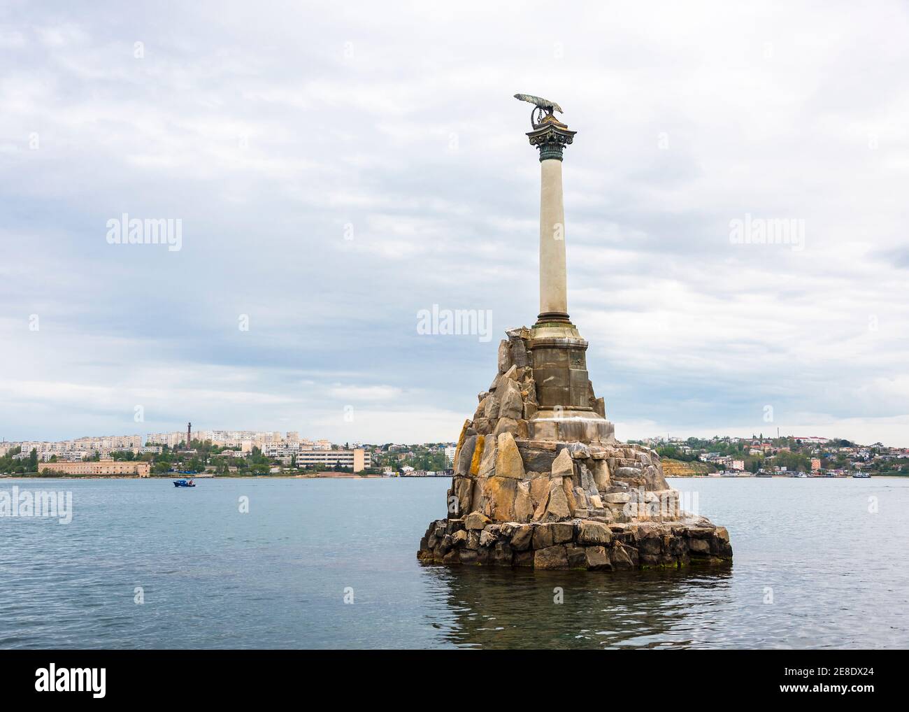 Monument to sunken ships in Sevastopol in the Crimea dedicated to the ...