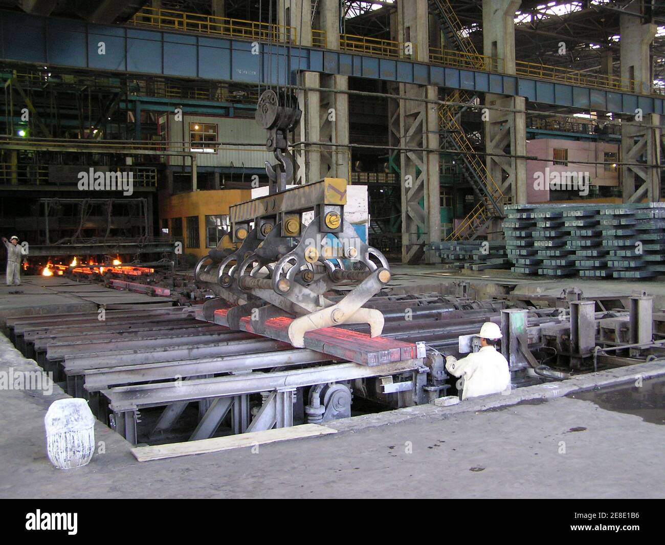 Steel ingot in production workshop in north china Stock Photo - Alamy