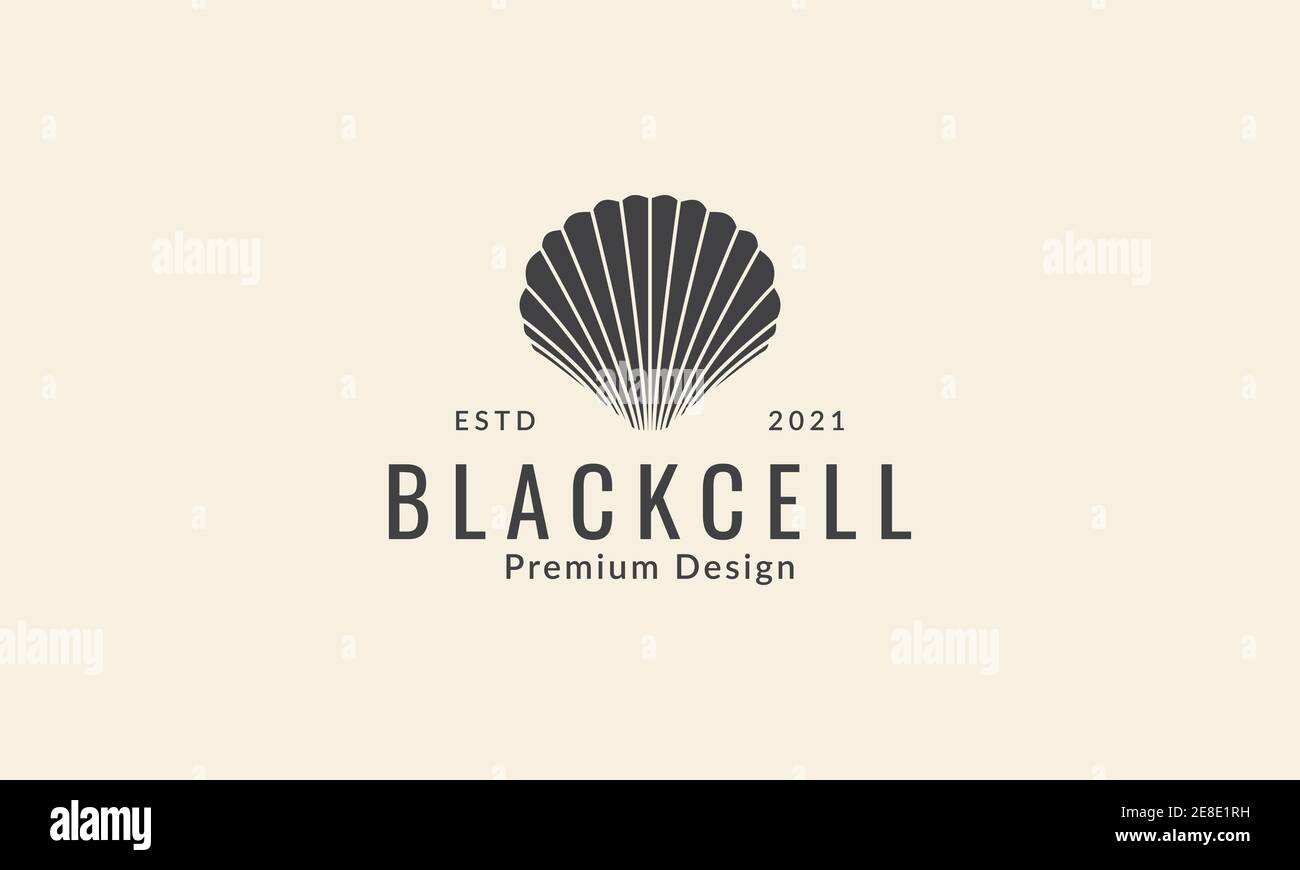 sea shells silhouette simple logo symbol icon vector graphic design ...