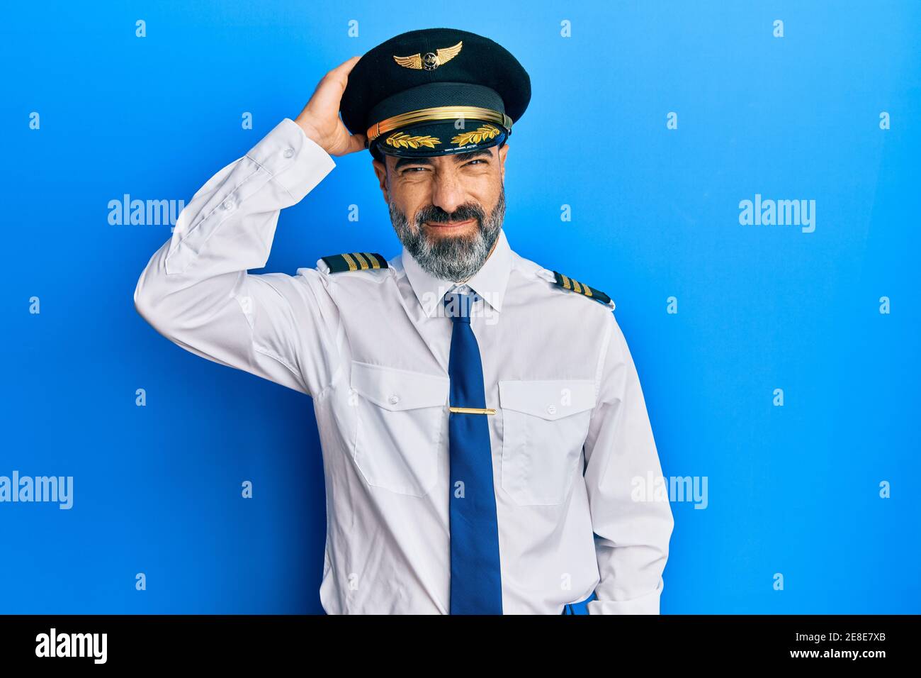 Confused man on plane hi-res stock photography and images - Alamy