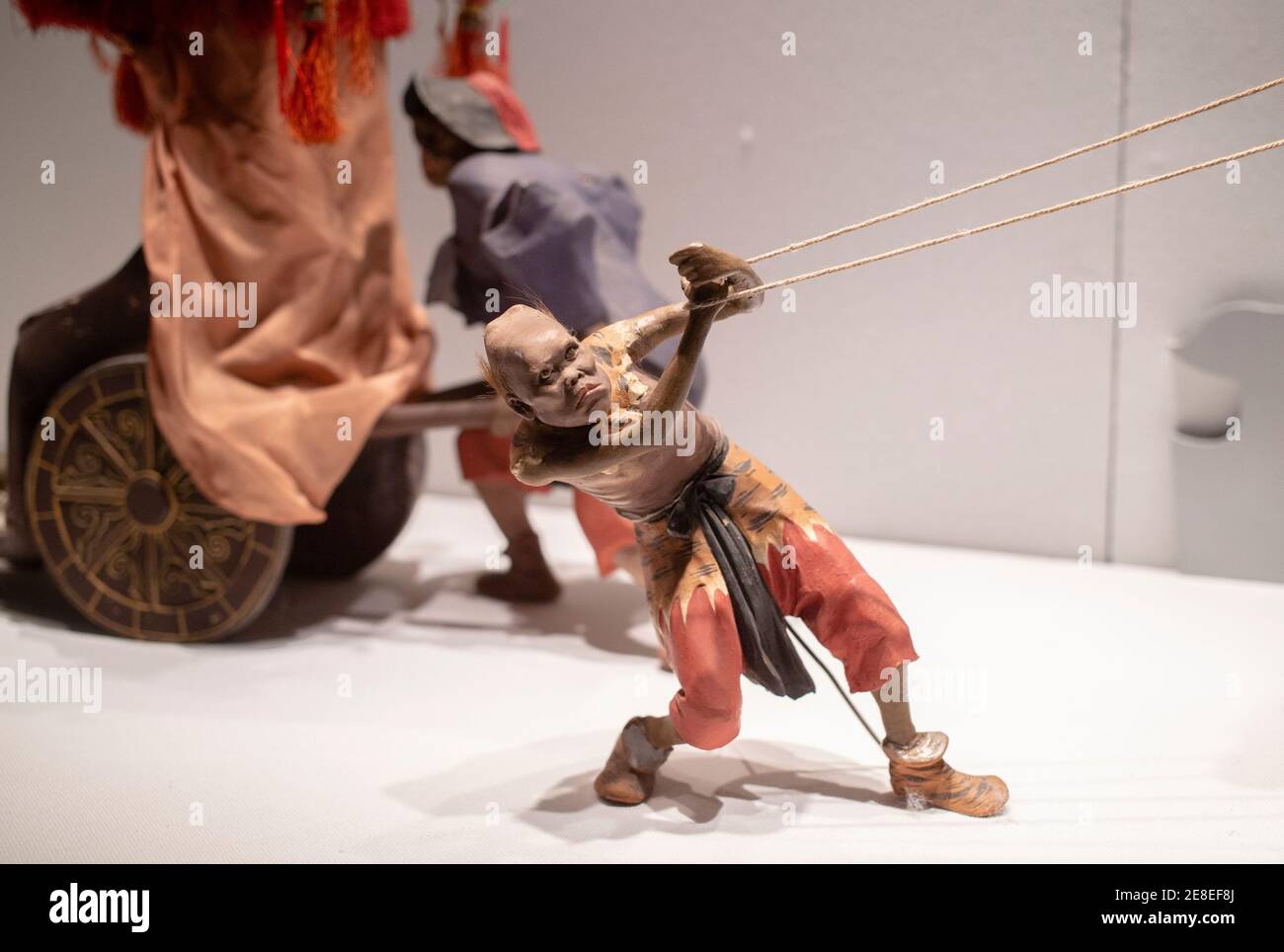 Chinese colored clay sculpture Ni Ren Zhang Stock Photo - Alamy