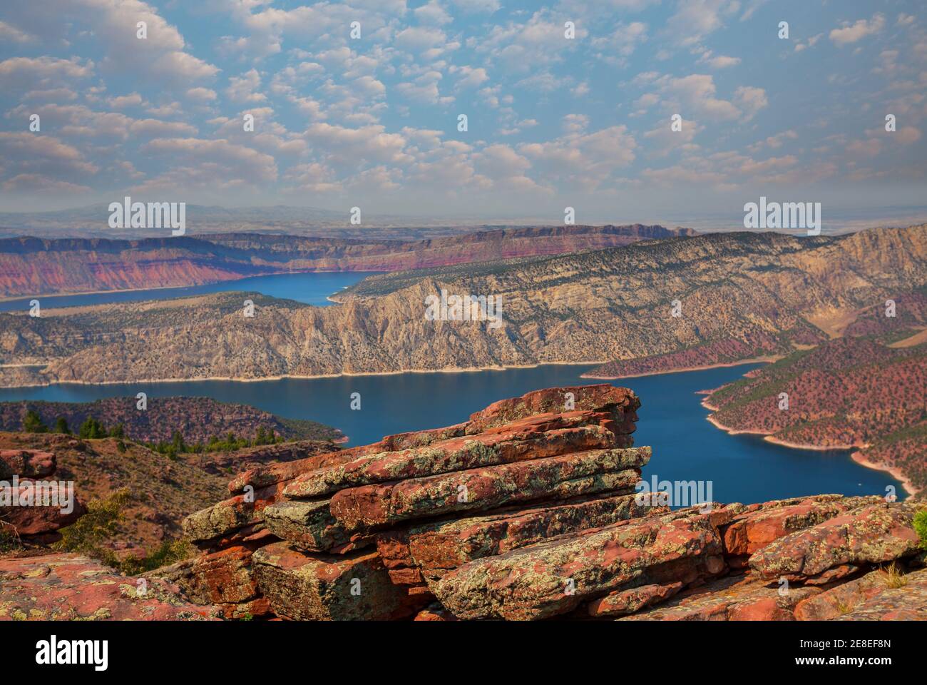 Beautiful landscapes in Flaming Gorge recreation area, USA Stock Photo ...