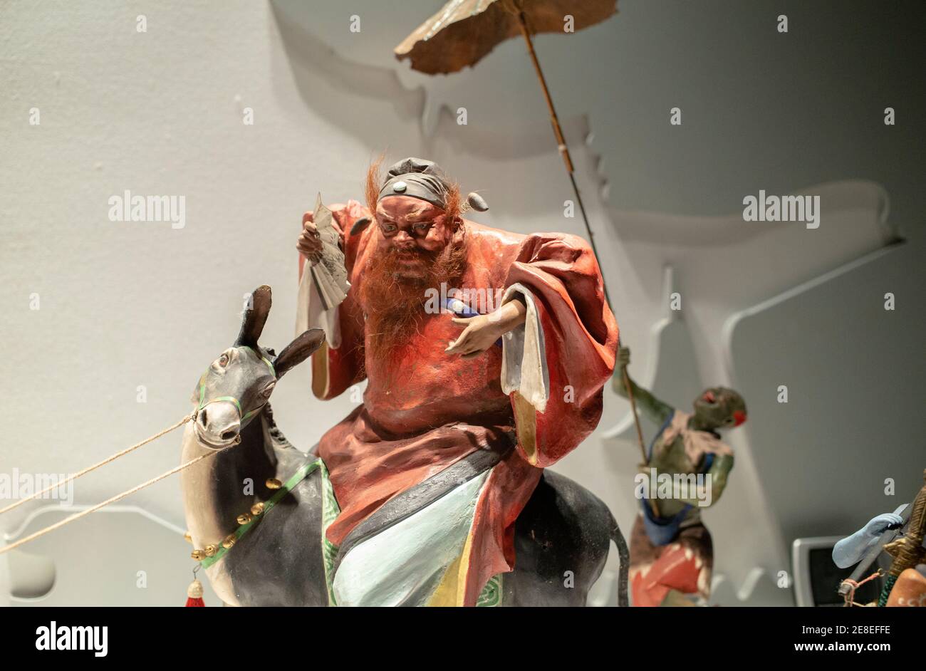 Chinese colored clay sculpture Ni Ren Zhang Stock Photo - Alamy