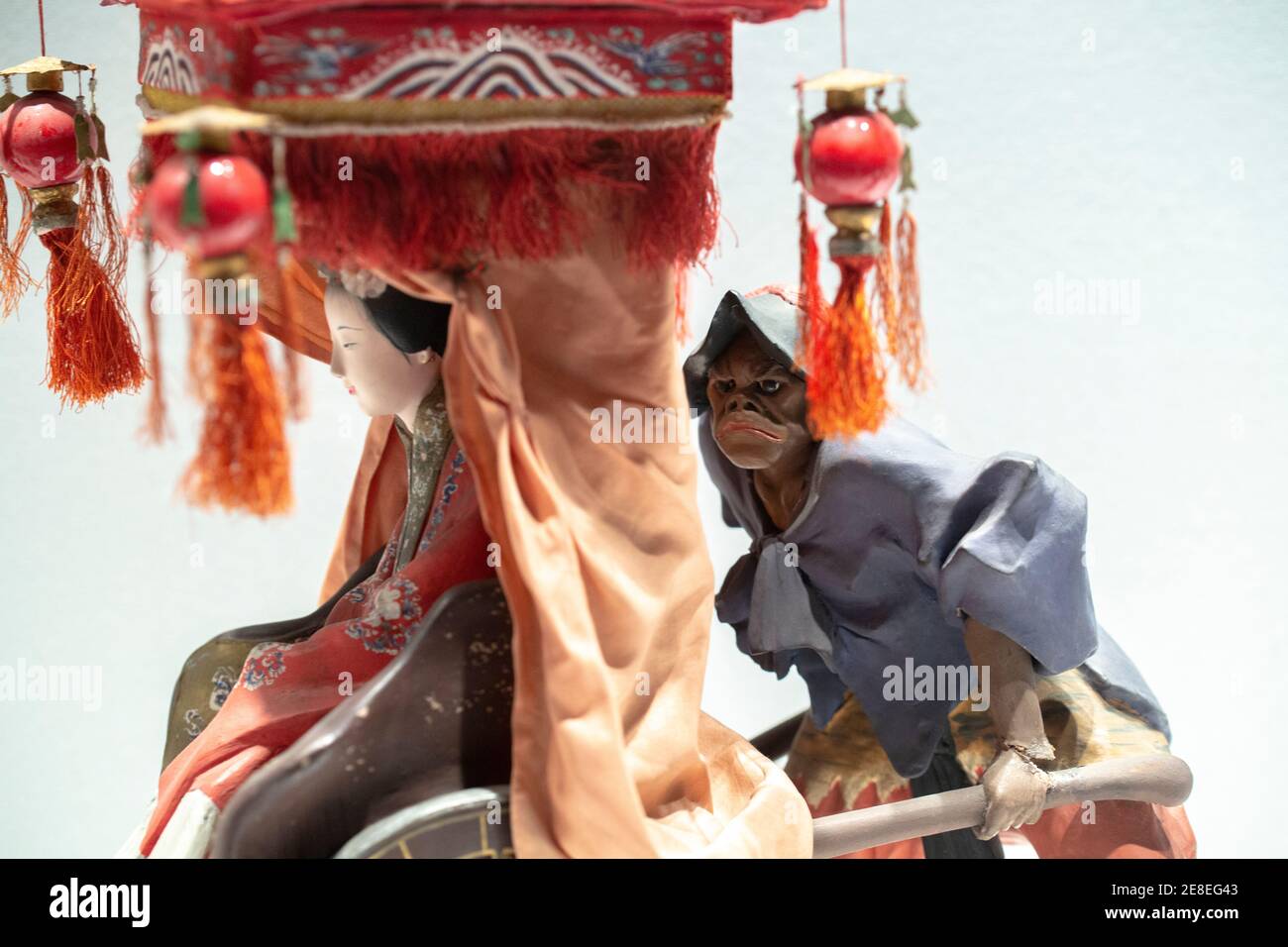 Chinese colored clay sculpture Ni Ren Zhang Stock Photo - Alamy
