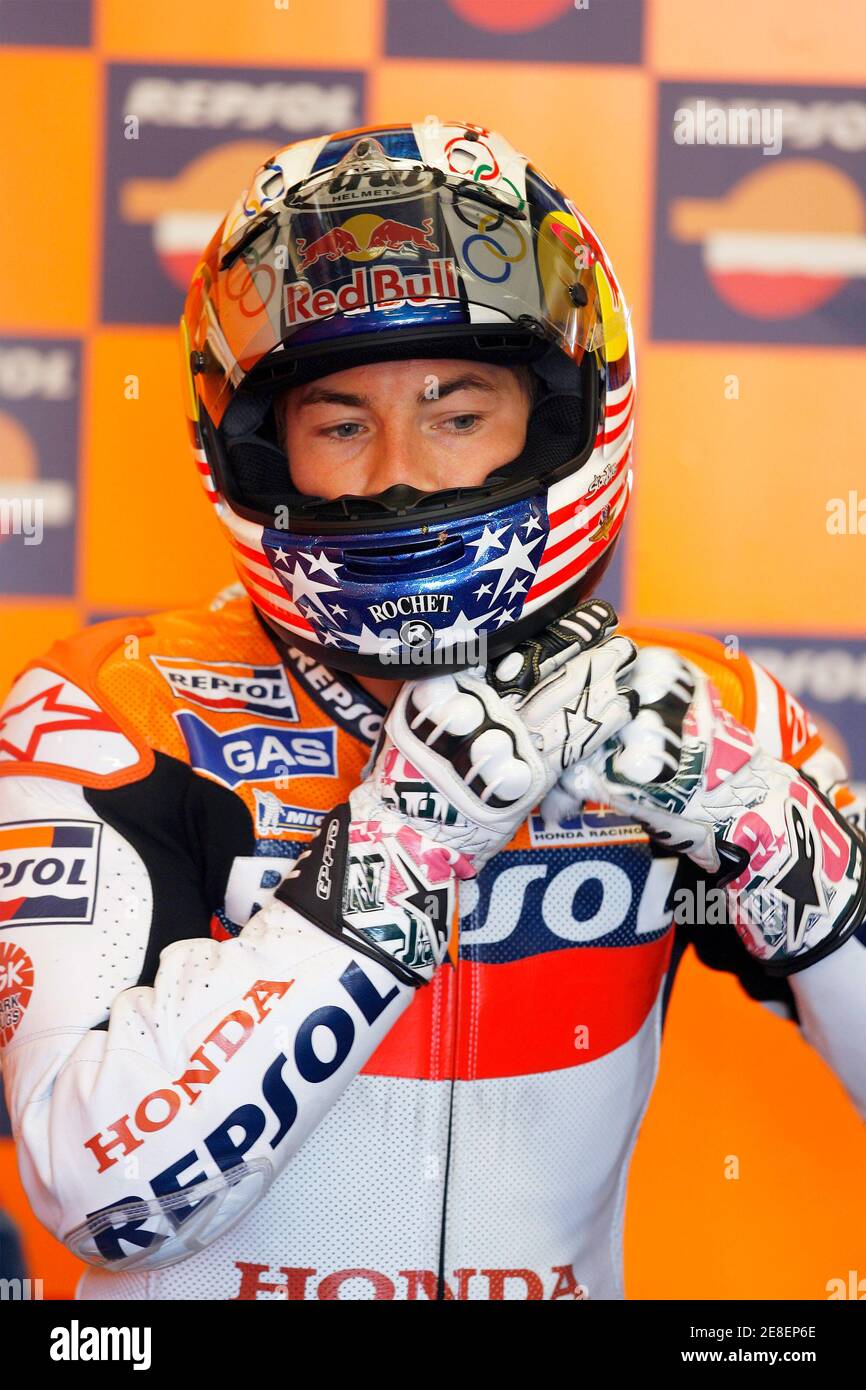 Nicky hayden helmet hi-res stock photography and images - Alamy