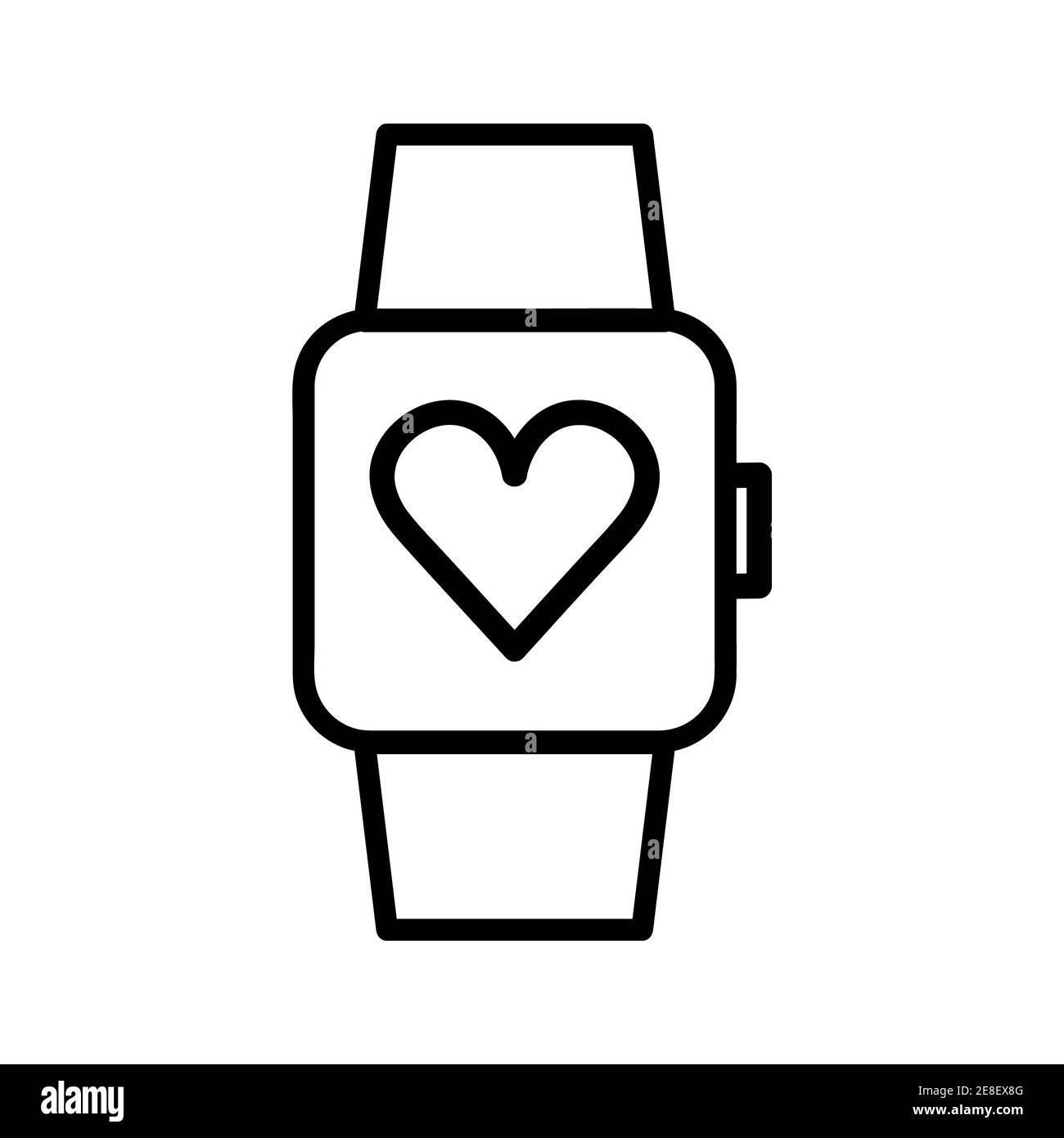 Hand watches flat icon. Pictogram for web. Line stroke. Isolated on ...