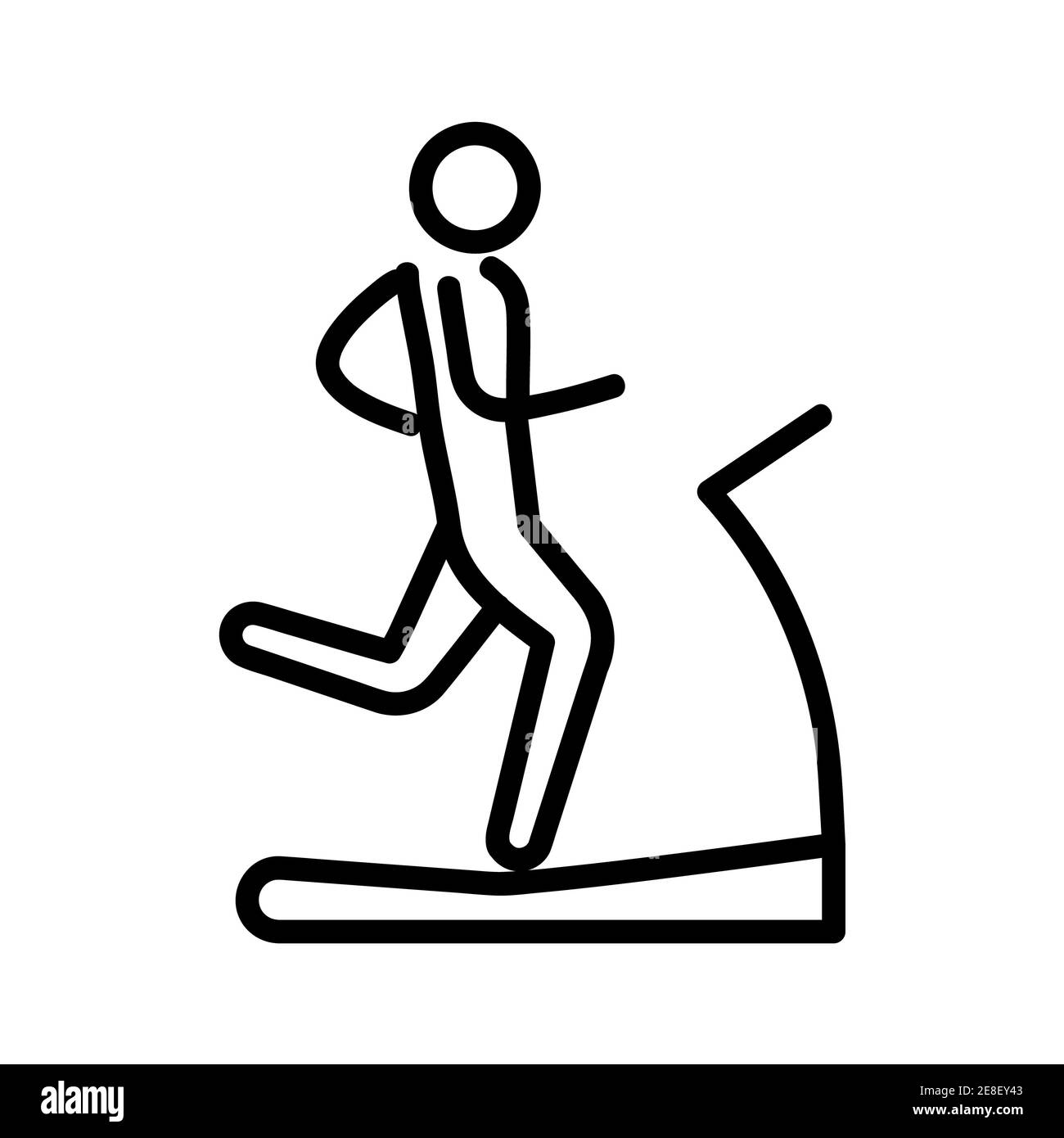 Run trainer flat icon. Pictogram for web. Line stroke. Suitcase ...