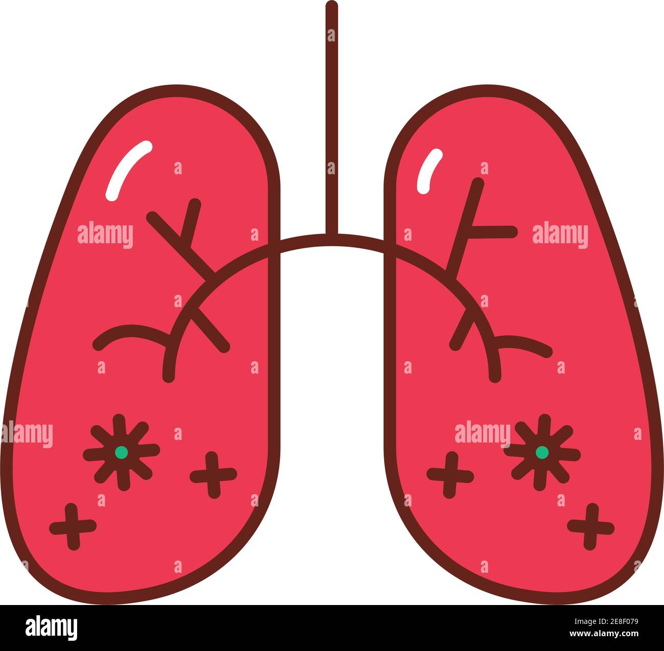 Covid19 particles in lungs human hi-res stock photography and images ...