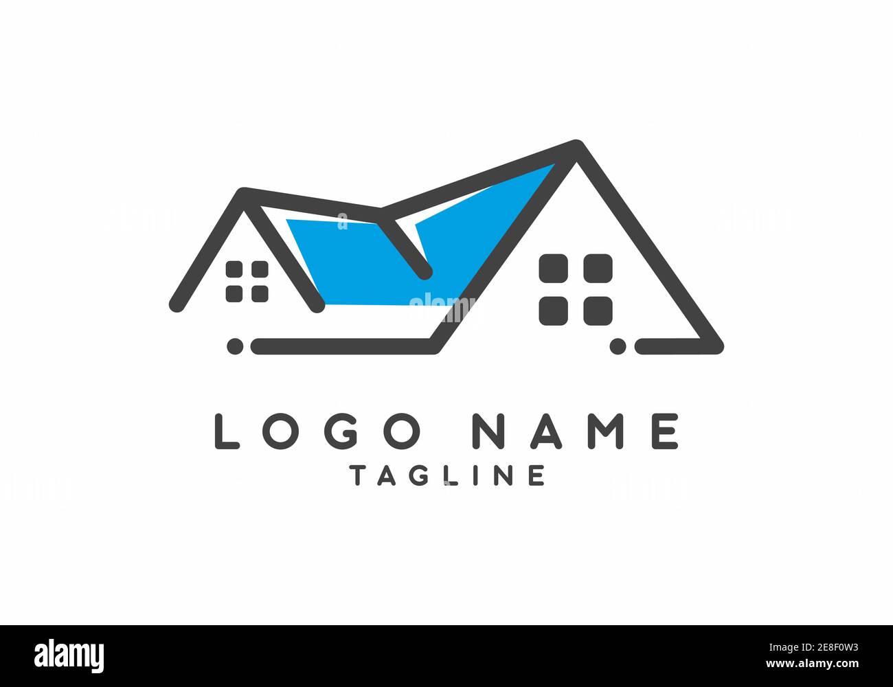 Big grey house Stock Vector Images - Alamy