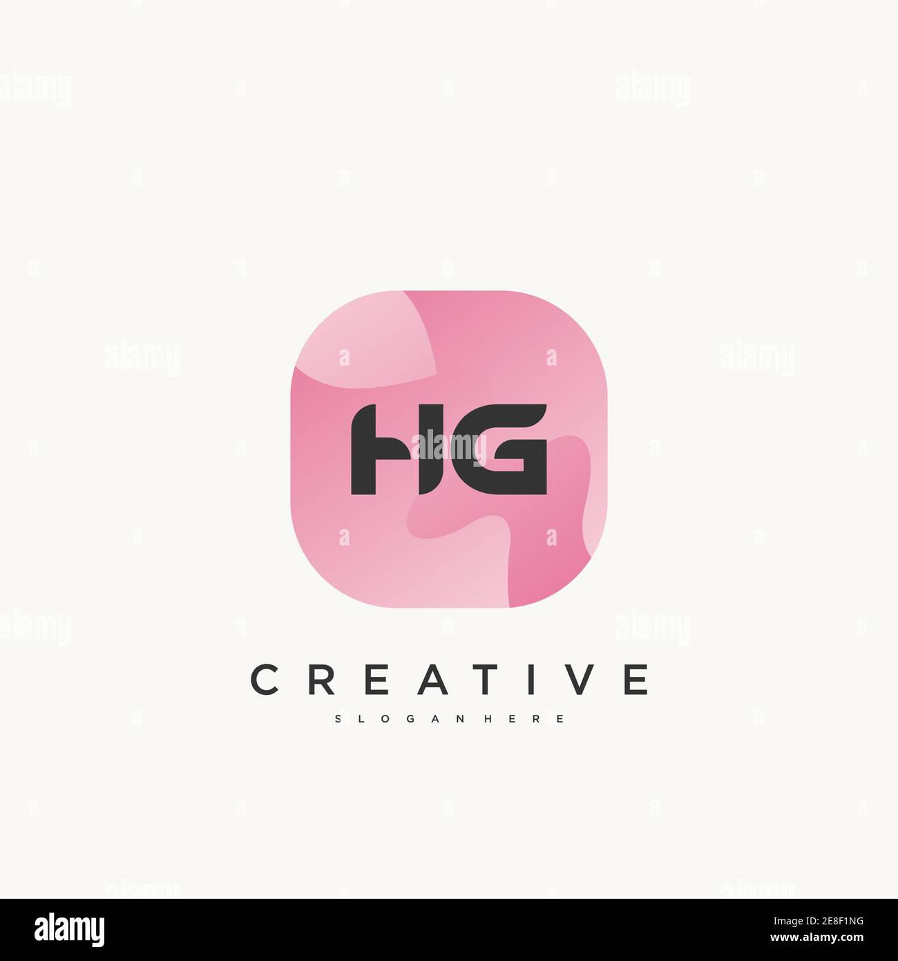Hg logo design hi-res stock photography and images - Alamy