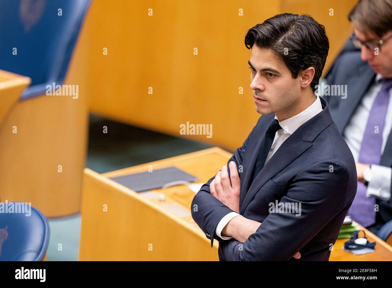 THE HAGUE, NETHERLANDS - JANUARY 19: Rob Jetten of D66 seen during the ...